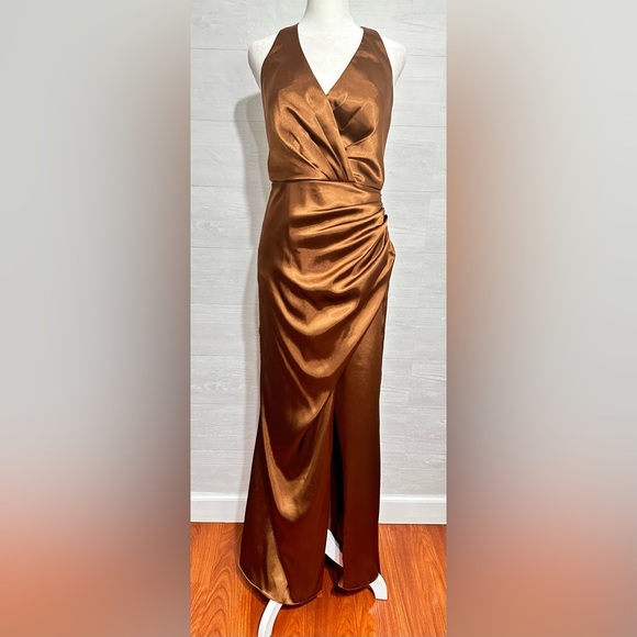 Galina Signature | Dresses | Galina Signature Charmeuse Halter ...